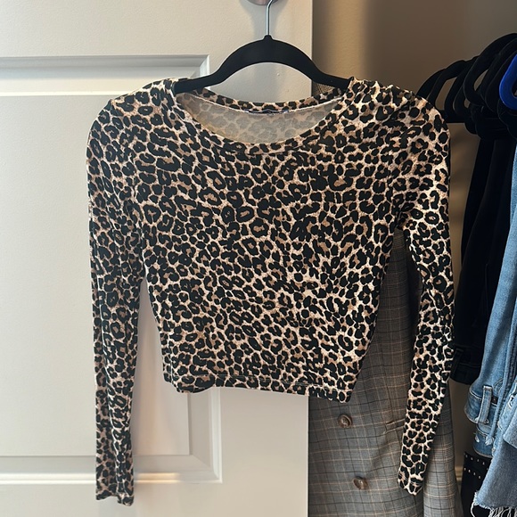 Zara | Tops | Zara Animal Print Top | Poshmark